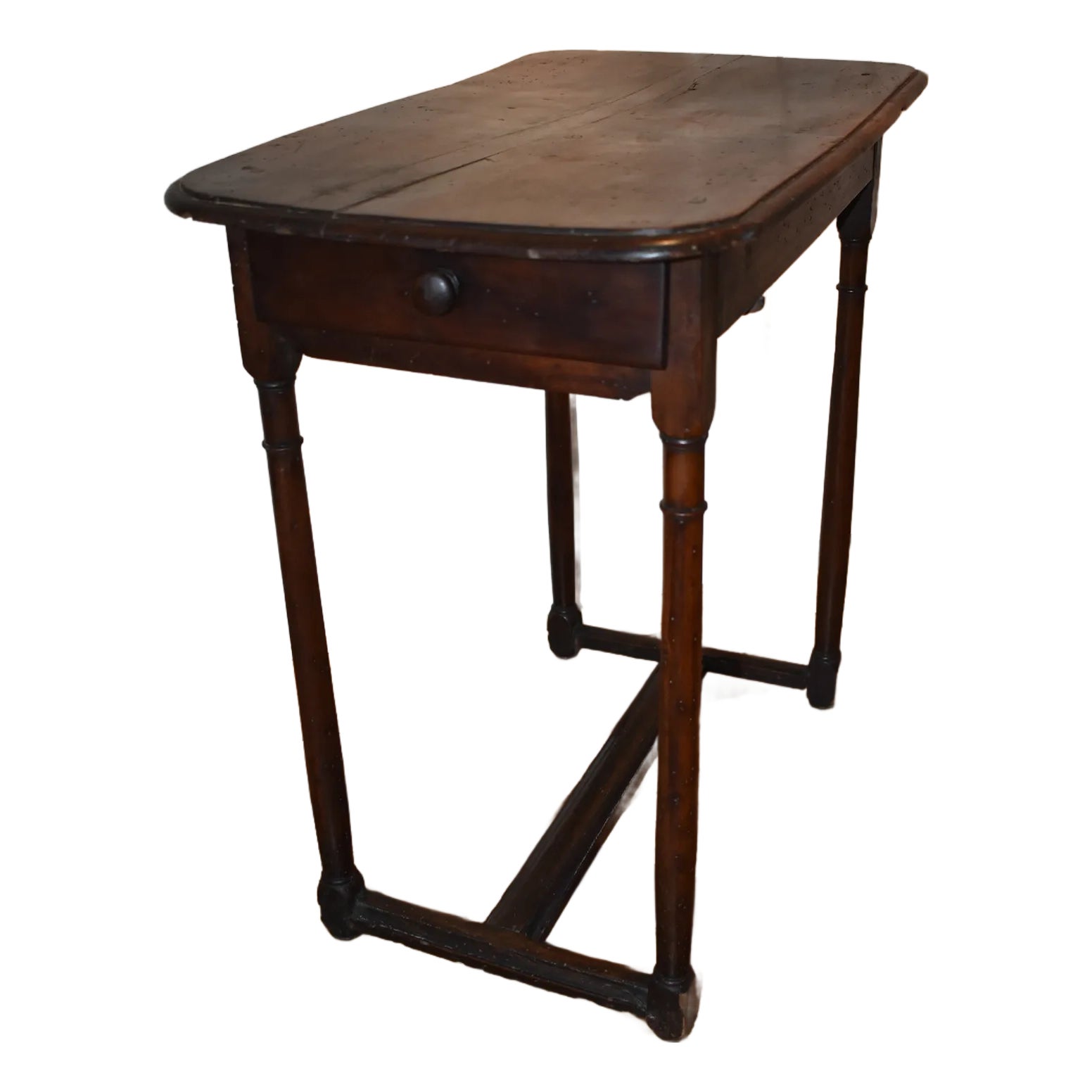 English Baroque Side Table From the Early 1700s in Walnut | Chairish