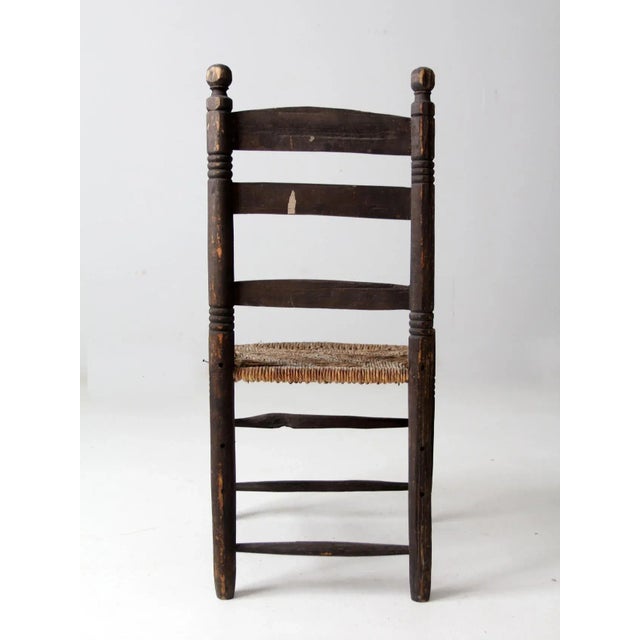 Antique Rush Seat Chair | Chairish