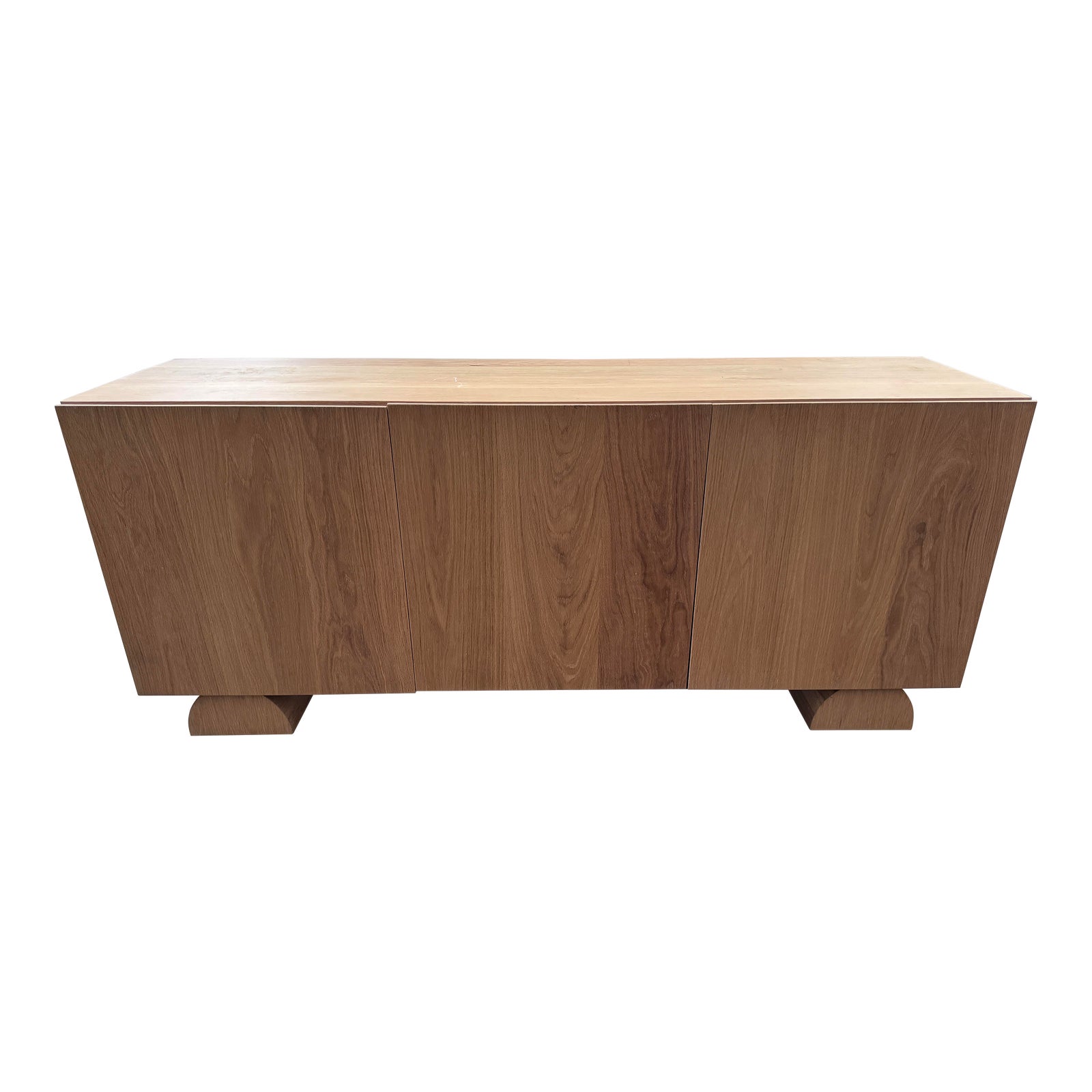 Faithful Roots Solid White Oak Lennen Credenza | Chairish