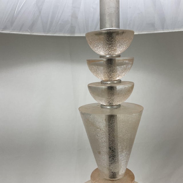 Vintage French Lucite Stack Lamps | Chairish