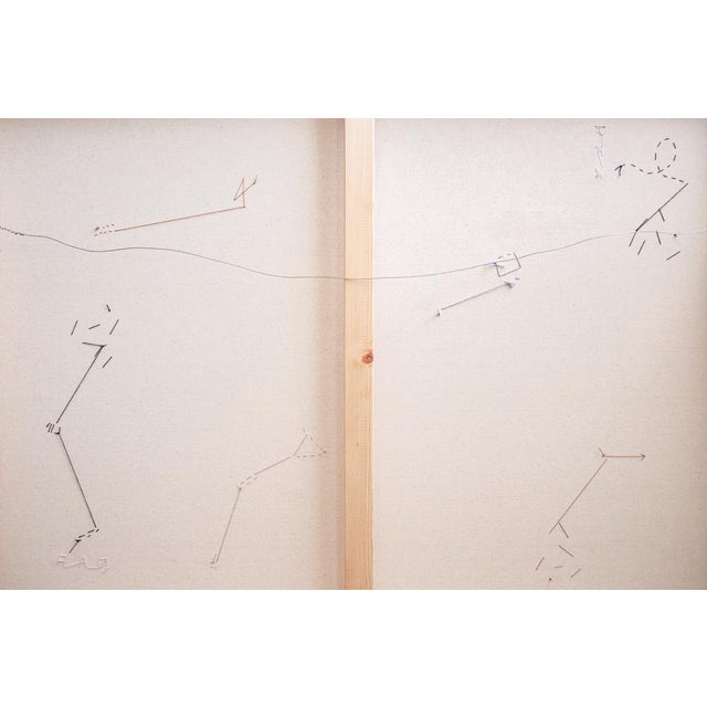 Large Original Abstract Painting on Canvas by Margot Sinclair | Chairish