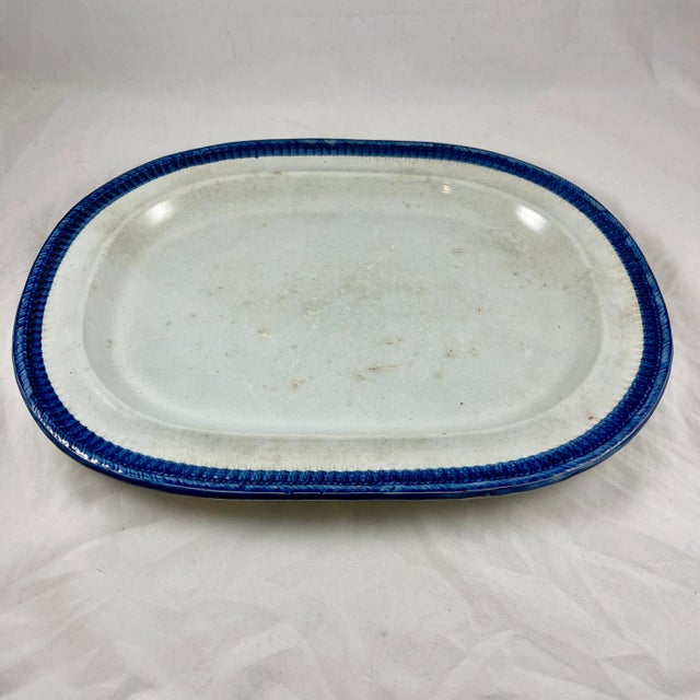 Early Ralph Clews English Leeds Blue Feather or Shell Edge Pearlware ...