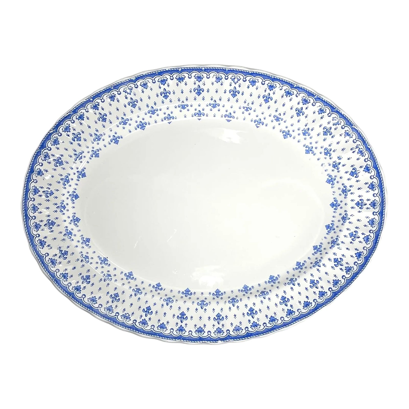 Vintage English Copeland Spode Oval Serving Plate | Chairish