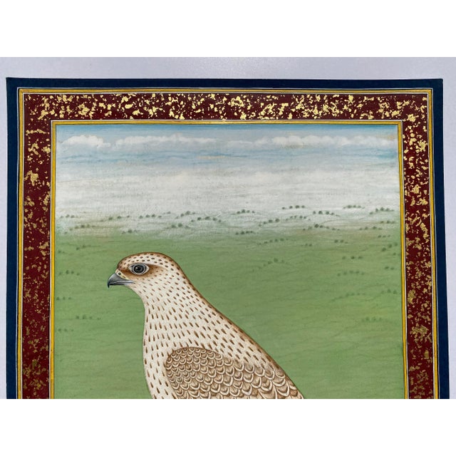 Vintage Indian Hawk Painting 18th Century Original Mughal Style ...