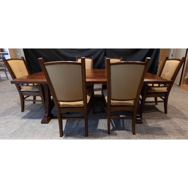 Harden Furniture Napa Valley Dining Table and Chairs - Set of 7 | Chairish