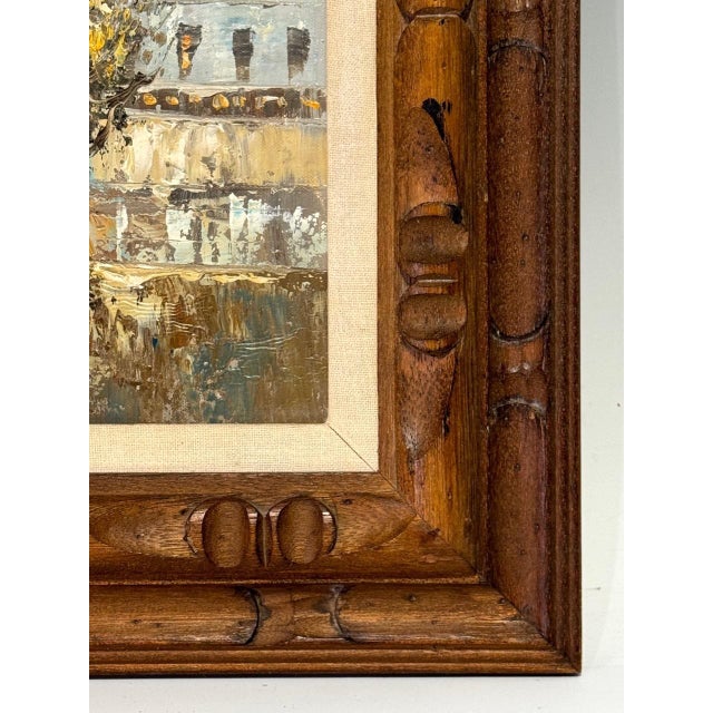 "Vibrant Paris Street Scene" Original Oil on Canvas Painting by Listed ...