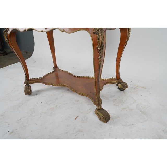 Antique 19th Century French Louis XV Kingwood Marquetry Serving or Bar ...