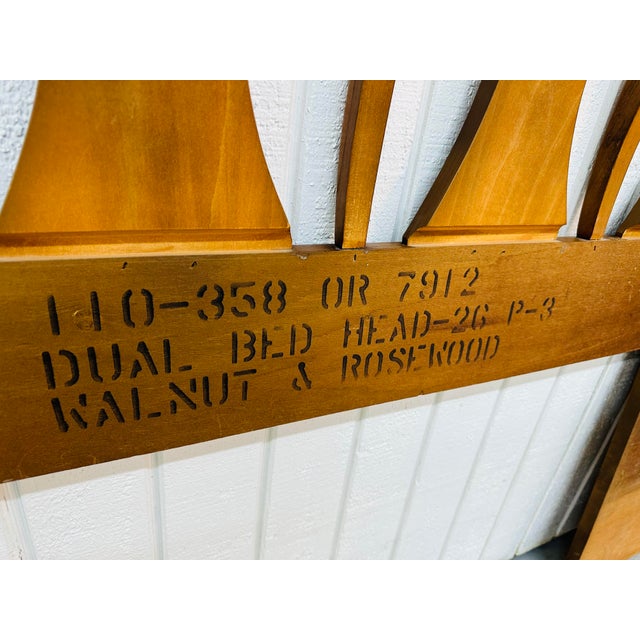 Mid-Century Modern Kent Coffey Perspecta Walnut & Rosewood King ...