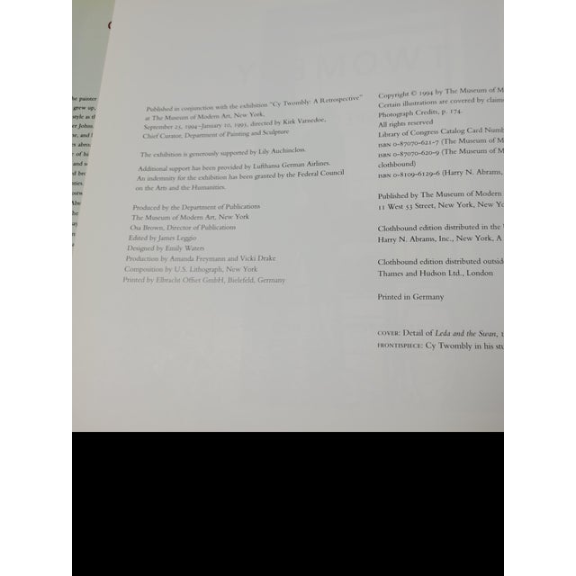 1990s Cy Twombly a Retrospective by Kirk Varnedoe for the Museum of ...