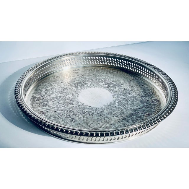 Vintage Wm. Rogers 671 Silverplate Round Reticulated Bar Serving ...