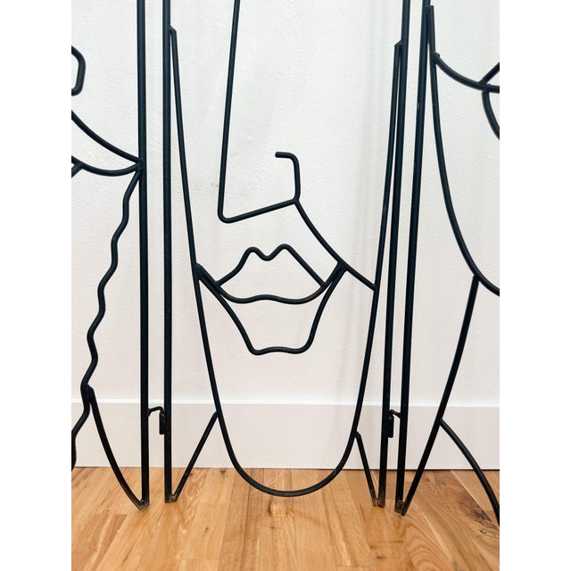 1970s Whimsical Sculptural Room Divider Screen in the Style of John ...