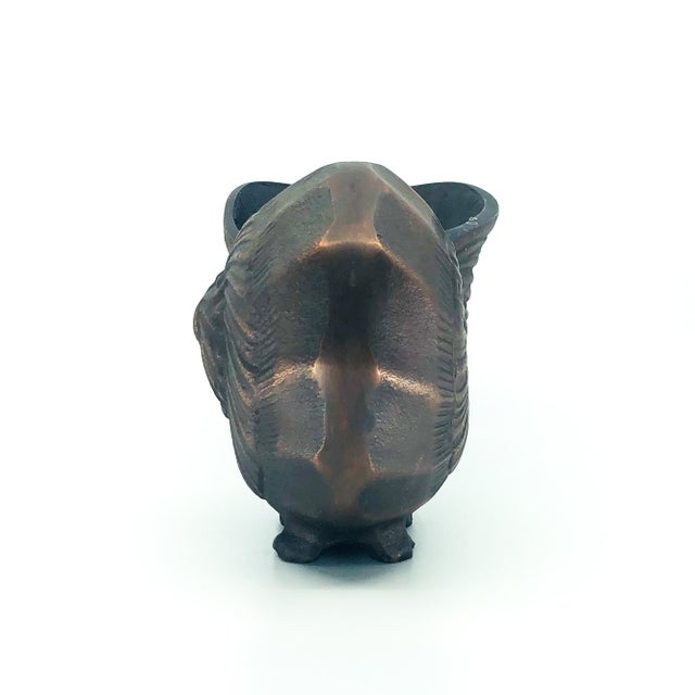 Nautical Cast Iron Seashell Vase | Chairish