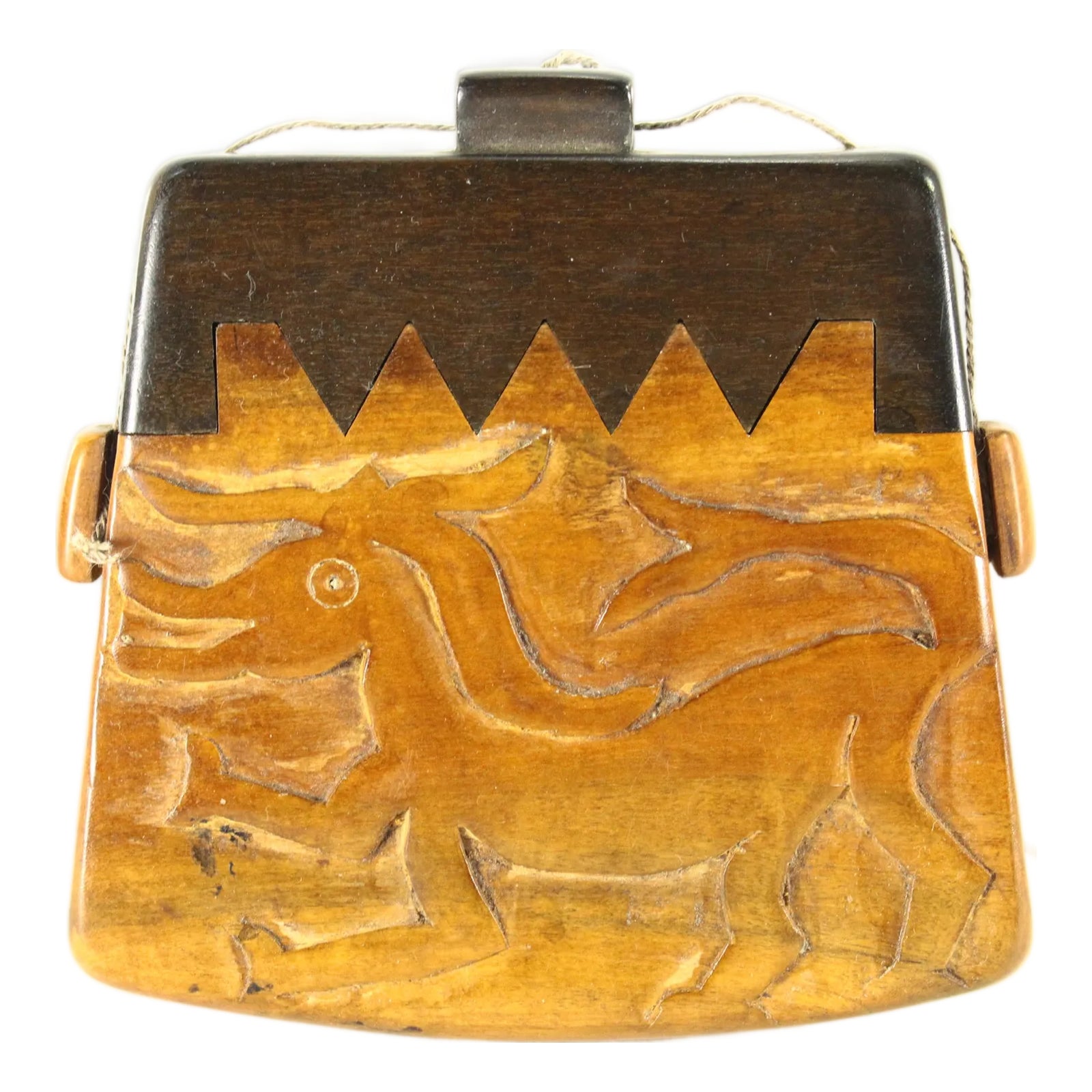 Early 20th Century Indonesian Sumba Island Carved Tongal Tobacco Box ...