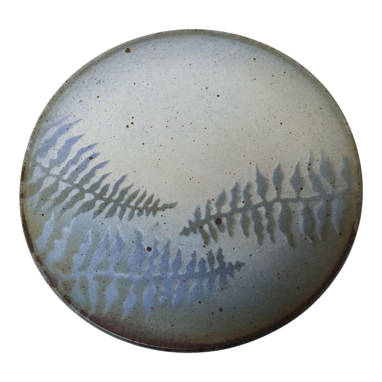 Vintage Studio Pottery Charger With Foliage Decoration by Deanna ...