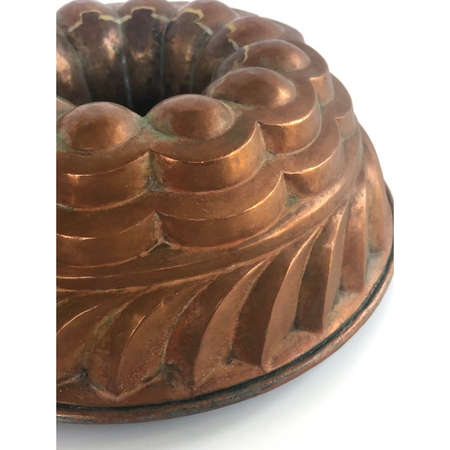 Antique Copper Bakers Cake Savoy Mold | Chairish
