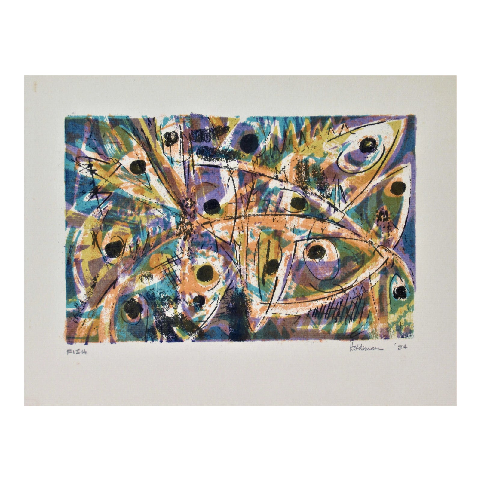 Robert Holdeman, Fish #1, 1954 | Chairish