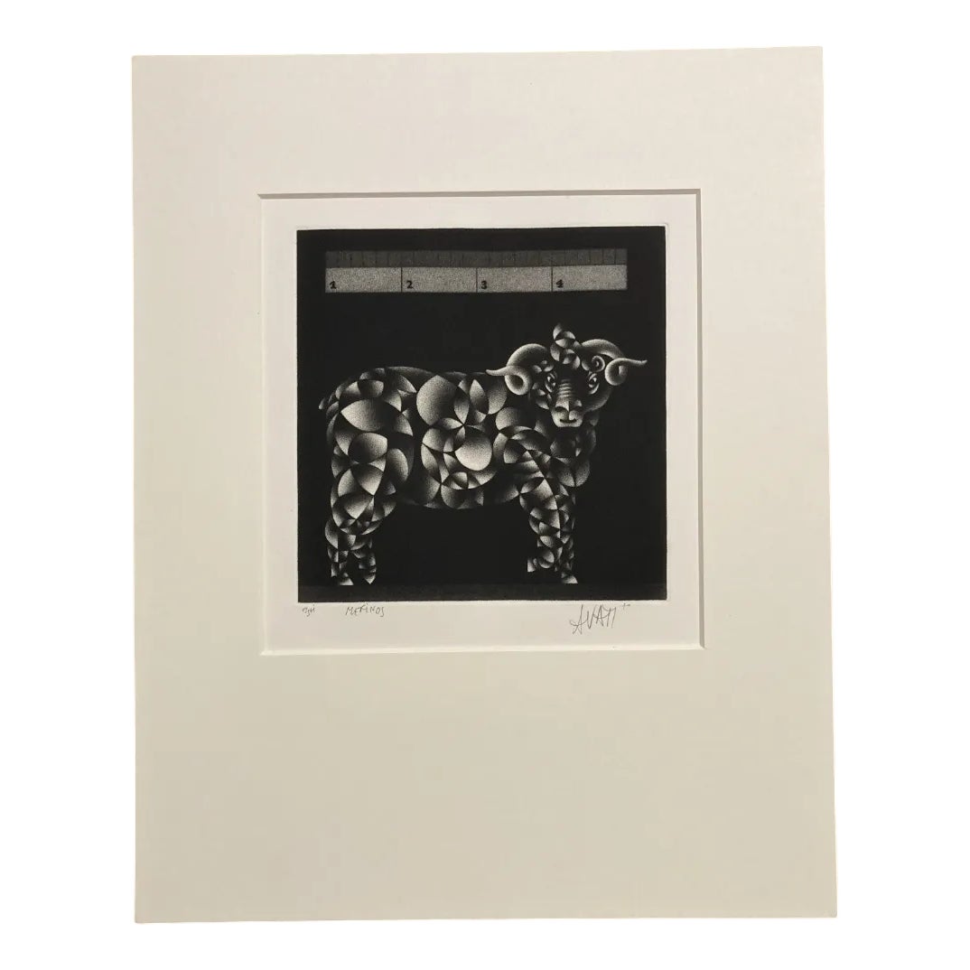 Mario Avati, Merino, 1970, Mezzotint Print | Chairish
