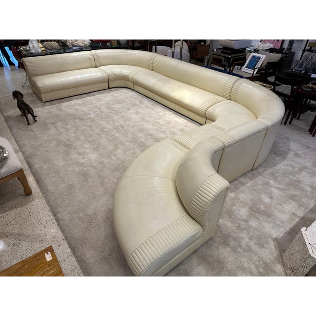 6-Piece Weiman Leather Sectional Sofa - Original Labels | Chairish