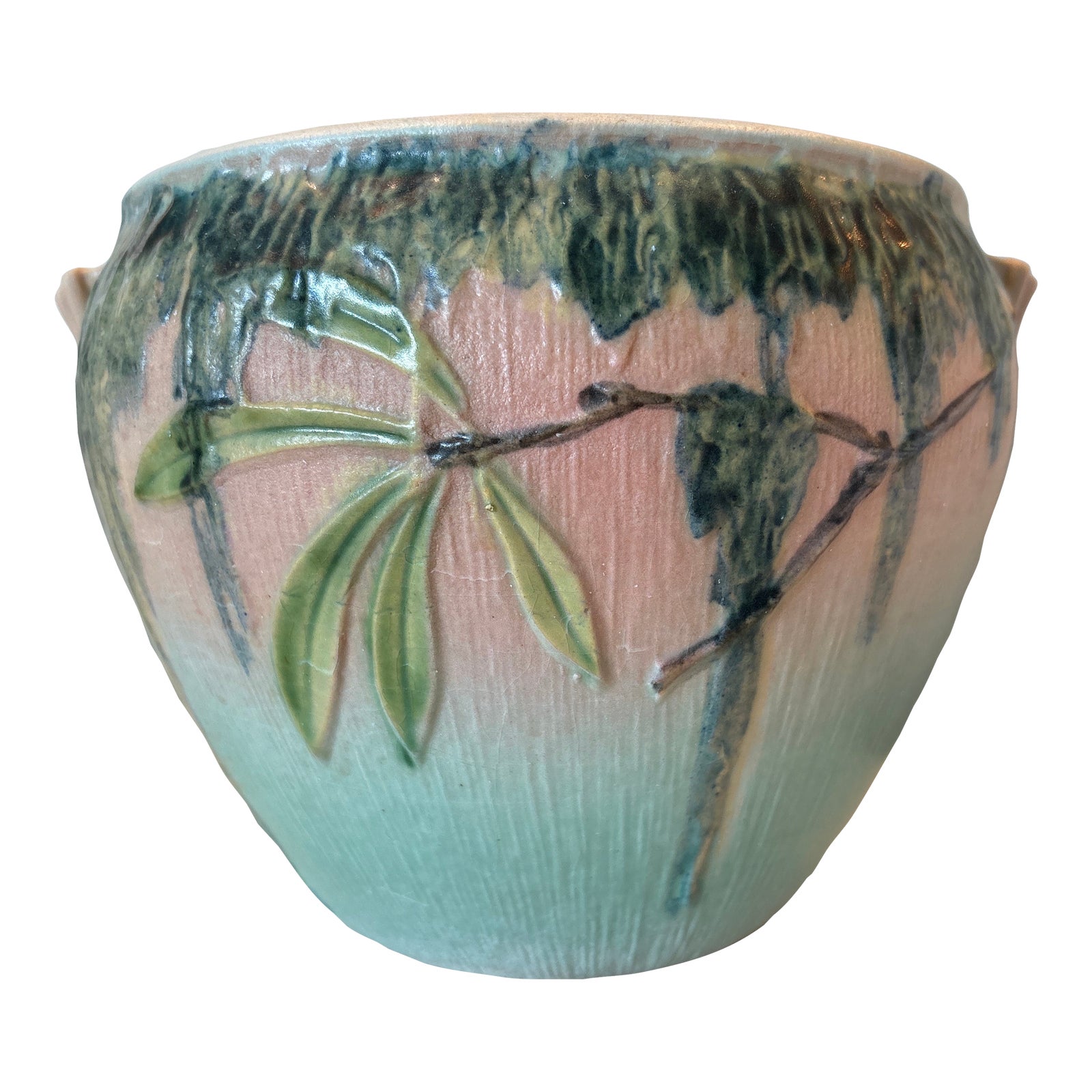 1930s Roseville Pottery Moss Planter | Chairish