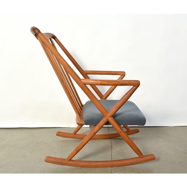 1970s Benny Linden Rocking Chair Teak Rocker Danish Modern | Chairish