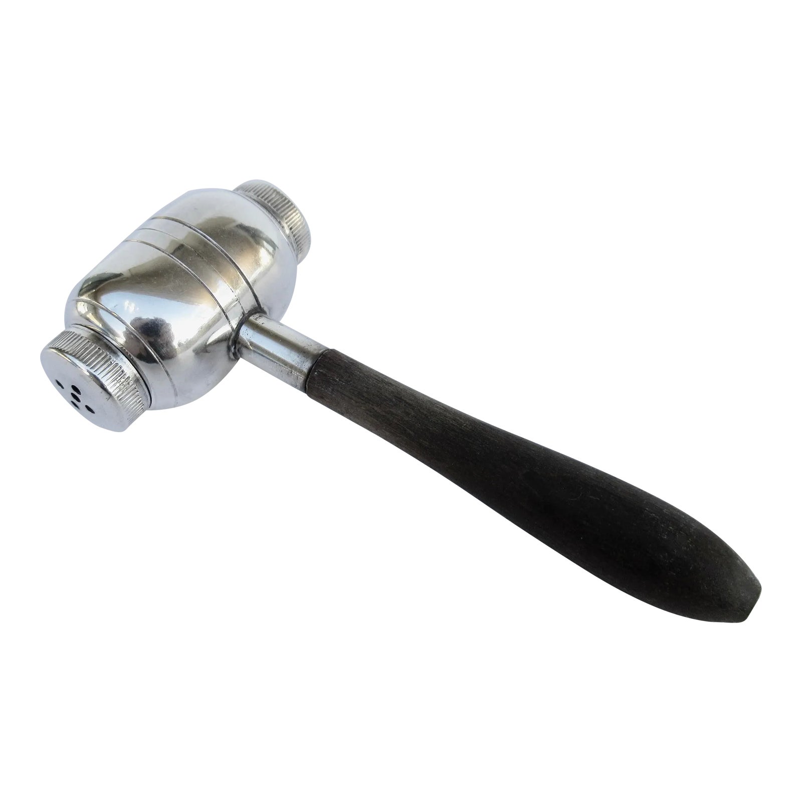 Vintage C.1930's Indian Sterling Silver & Teak Handled, Gavel-Like ...