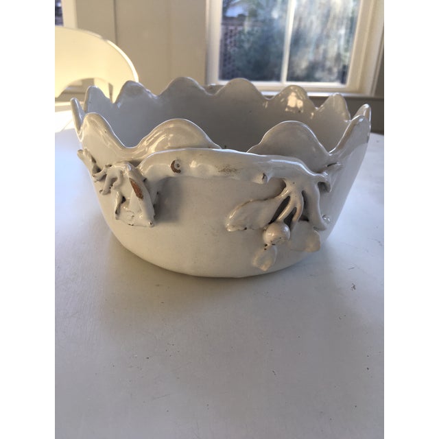 Antique Creamware Scalloped Bowl | Chairish