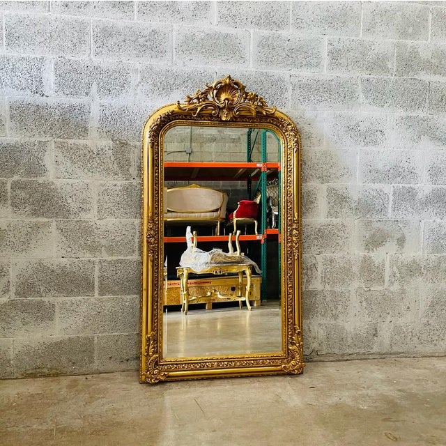 Vintage French Baroque Mirror | Chairish