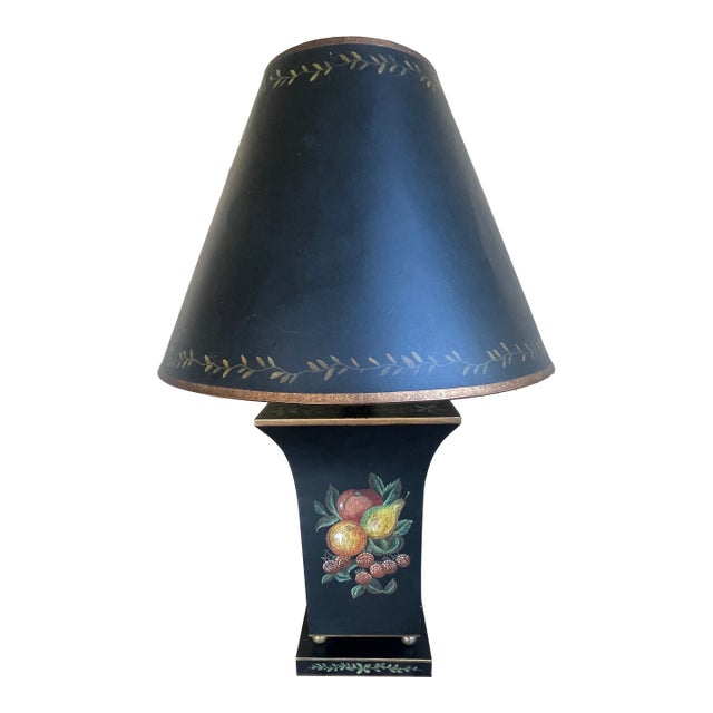 Mid Century 1970 Bombay Style Paper Mache’ Urn Lamp & Shade | Chairish