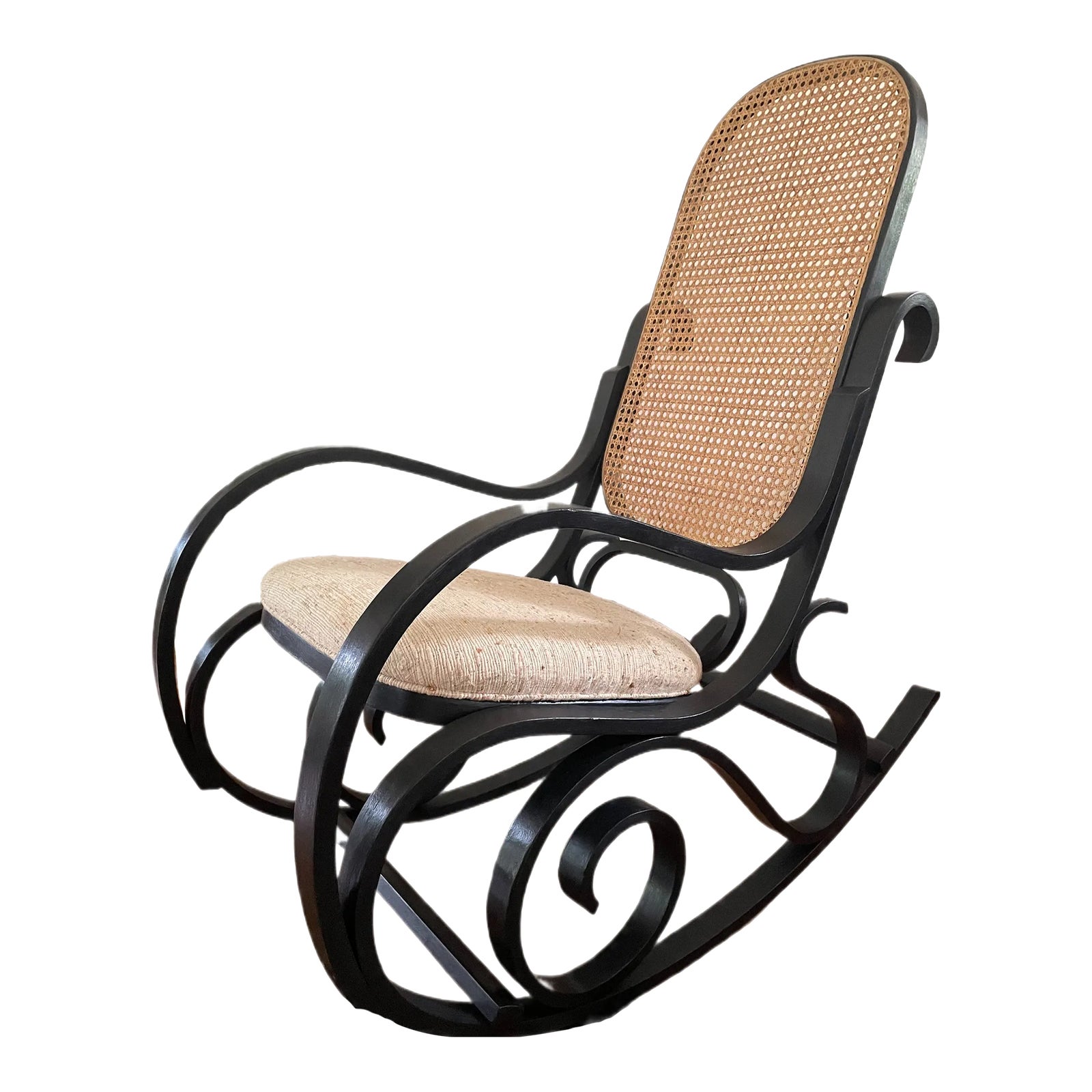 1960s Mid-Century Bentwood Rocker Thonet Style | Chairish