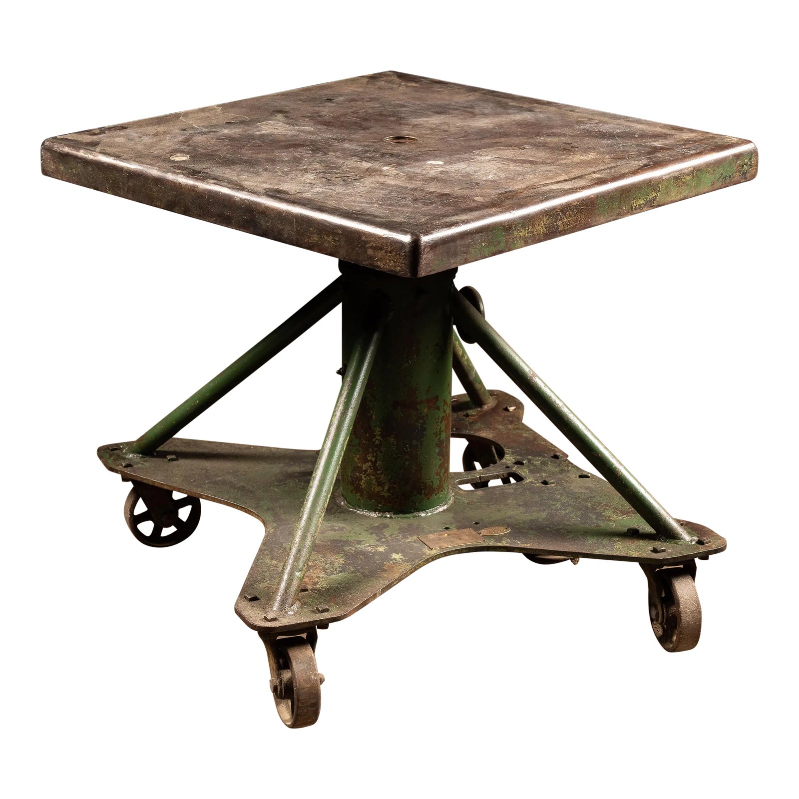 1940s Vintage Industrial Steel Machinist Table by Lyn Raymond | Chairish