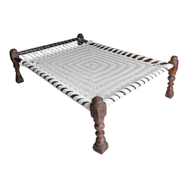 Mid 20th Century Vintage Charpoy Daybed | Chairish