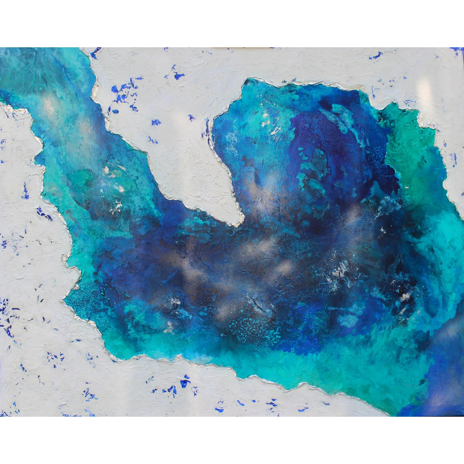 "Message in a Bottle" Original Abstract Painting by Lisa Finlayson ...