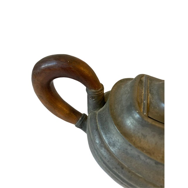 Antique Turtle Back Britannia Tea Pot Genie Pot | Chairish