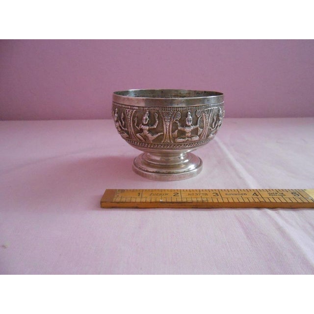 S E Asian Indian Sterling Silver Hindu Dancing Deities Vishnu Repousse ...