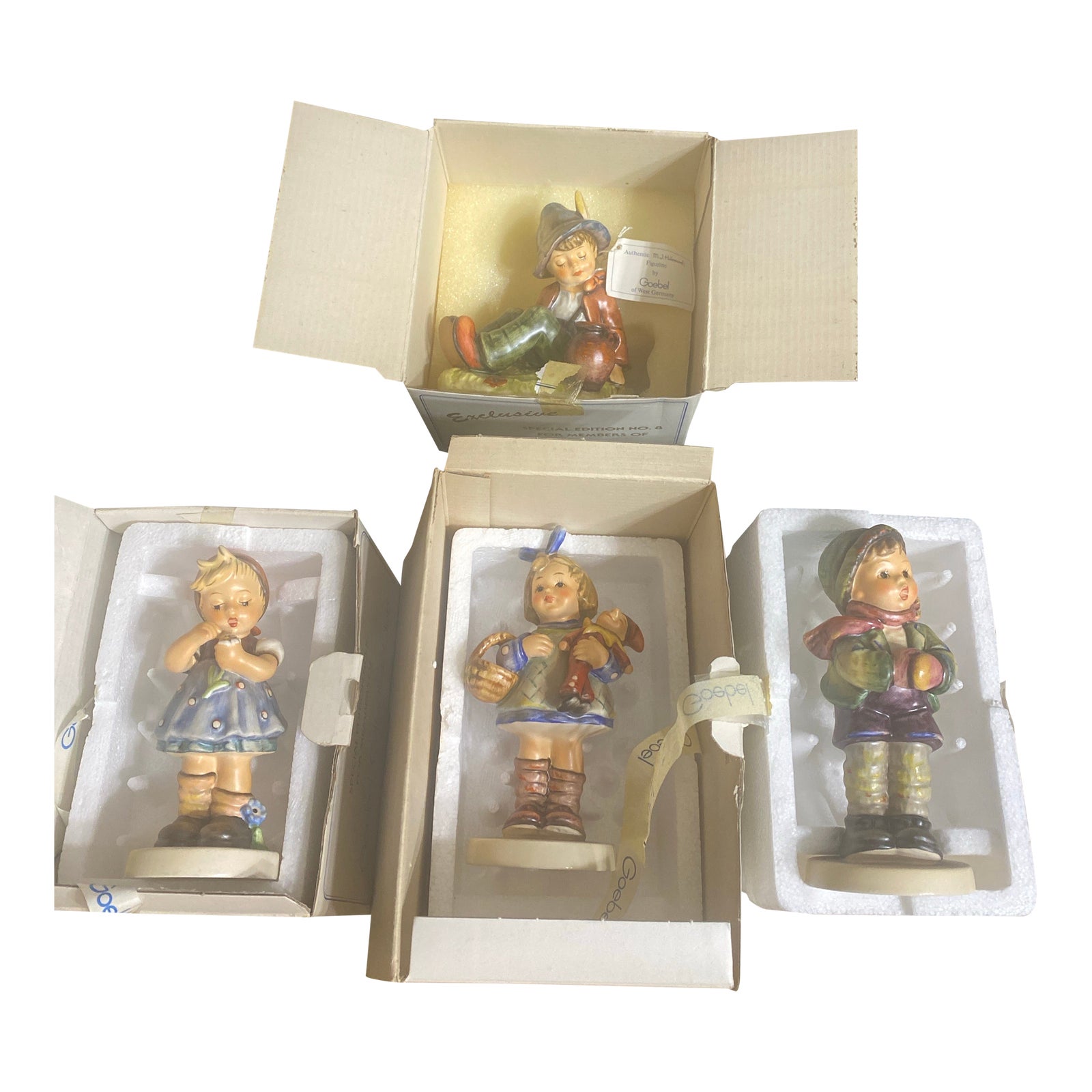Set of 4 Goebel Collectors’ Club – Exclusive Special Editions of Nos. 5 ...