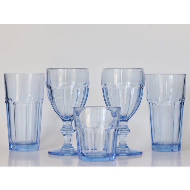 Vintage Gibraltar Blue Mist Tumbler by Libbey Glass Co. | Chairish