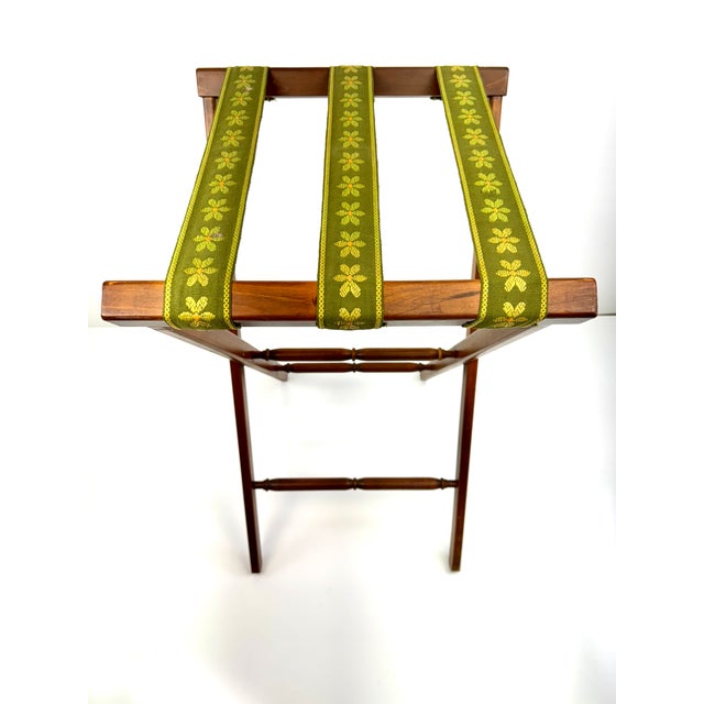 Vintage Mid Century Tall Luggage Rack | Chairish