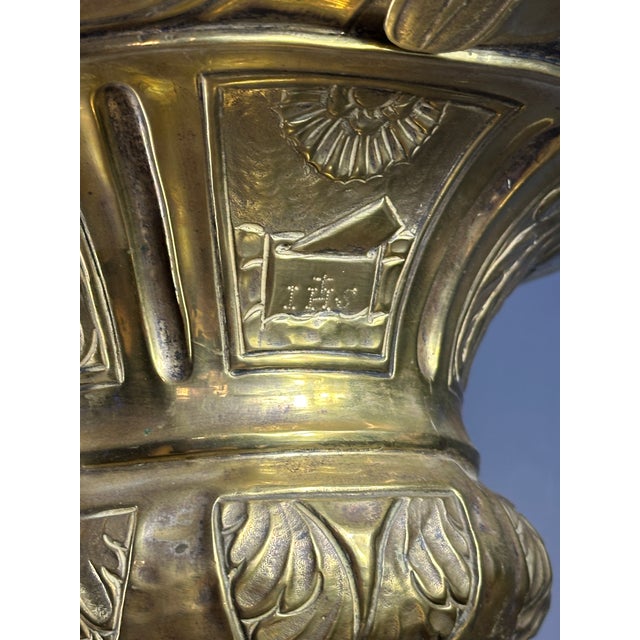 19th Century Antique French Bronze Neo Gothic Sanctuary Church Lamp ...