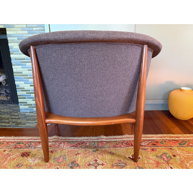Mid-Century Modern Danish Style Sculptural Barrel Lounge Chairs - A ...