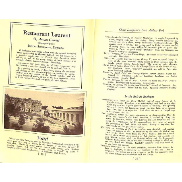 "Clara Laughlin's Paris Address Book" Laughlin Clara E. | Chairish
