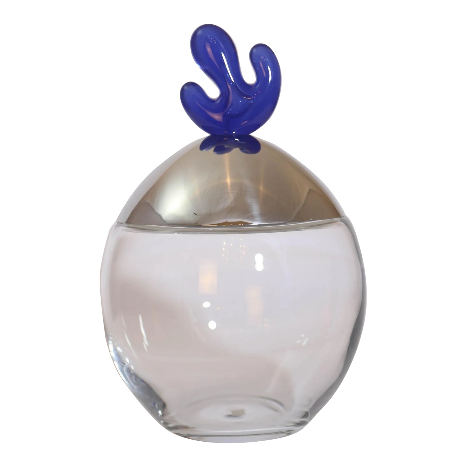 Vintage Alessi Big Ovo Glass Biscuit Jar Designed by Joanna Lyle Italy ...