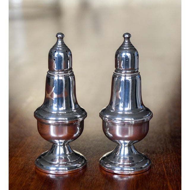 Mid Century Sterling Silver Salt and Pepper Shakers Strawbridge and ...