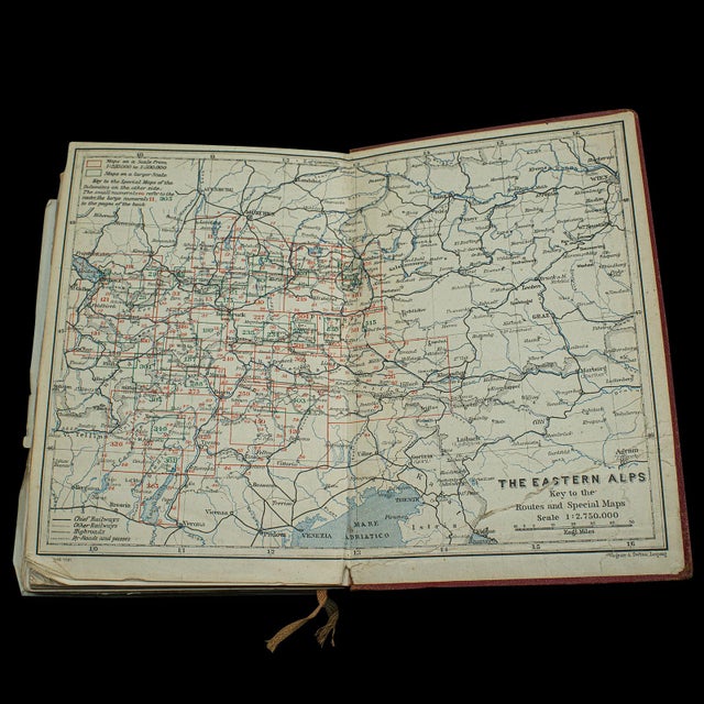 1920s Vintage Baedeker's Guide, Tyrol & Dolomites, English Language ...