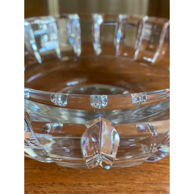 Mid Century Orrefors Crystal Signed 1982 "Thousand Windows" Footed Bowl ...