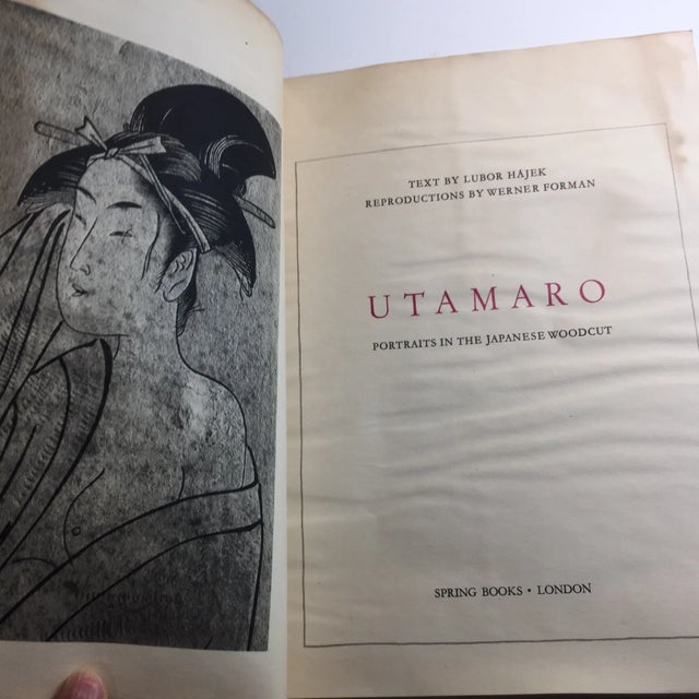 1959 Utamaro Portraits in the Japanese Woodcut Book | Chairish