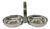 Art Deco Stainless Ashtray With Glass Inserts | Chairish