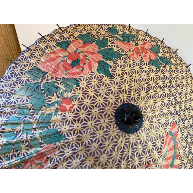 Vintage 1936 Worlds Fair Dallas Texas Japanese Parasol | Chairish
