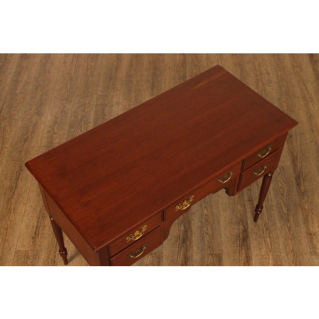 Mid 20th Century Sheraton Style Cherry Writing Desk | Chairish
