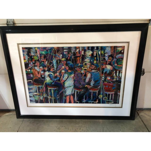 1990s James Talmadge "Bar at Malibu Pier" Limited Edition Signed and ...