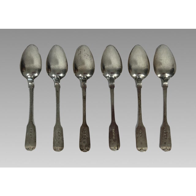 Antique Sterling Silver English Teaspoons, Original Shagreen Box, Dated ...